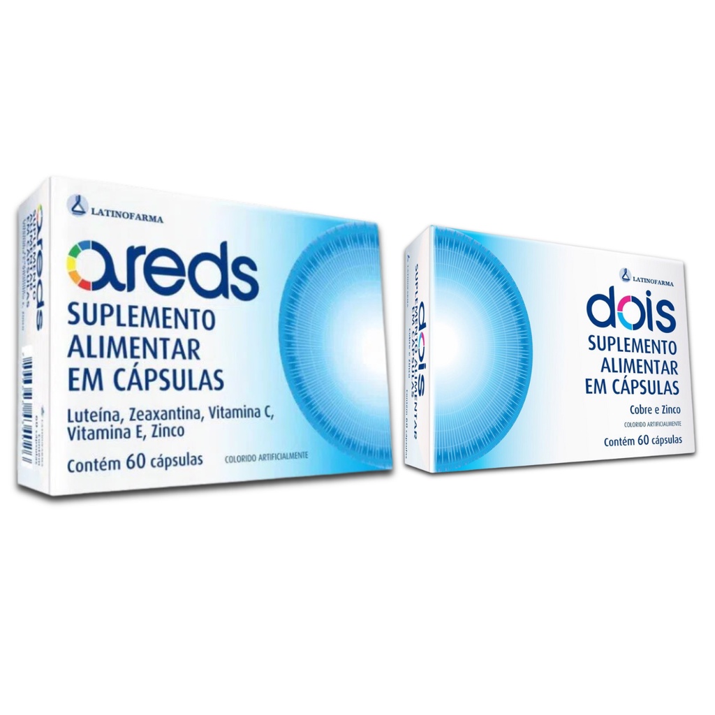 Kit Areds + Dois Latinofarm Zinco C/60 Cápsulas Cada | Shopee Brasil