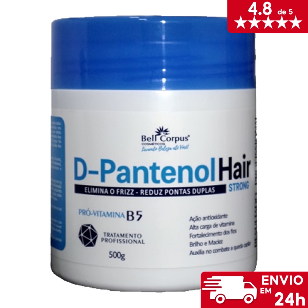 Mascara Hidratação Capilar D-PANTENOL 500 G. Bell Corpus. | Shopee Brasil