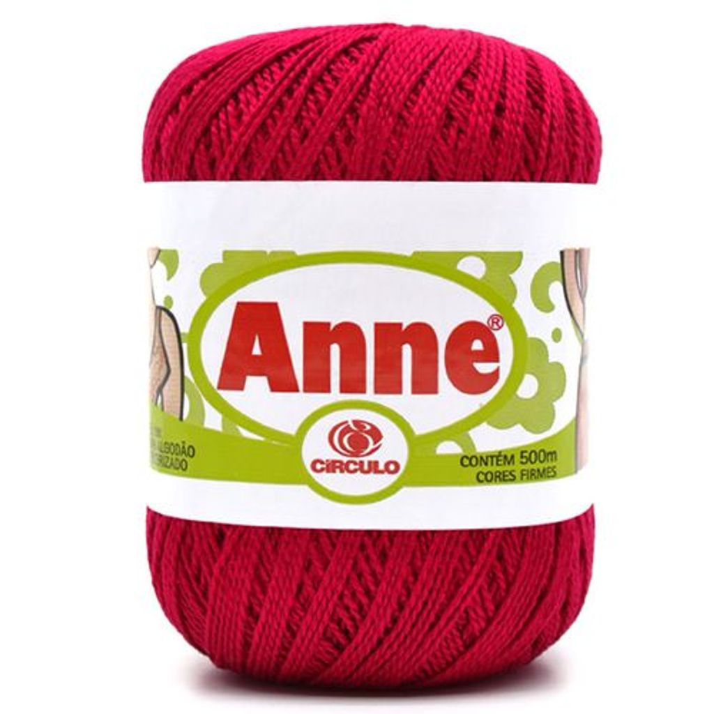 Linha Anne 500 Cor 3528 Carmim - Circulo | Shopee Brasil
