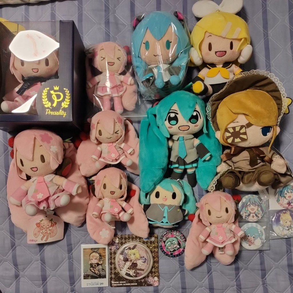 Estoque Pronto Genuíno Hatsune Miku Plush pjsk Hatsune fufu Fu Fu Pingente Versão Japonesa de ...