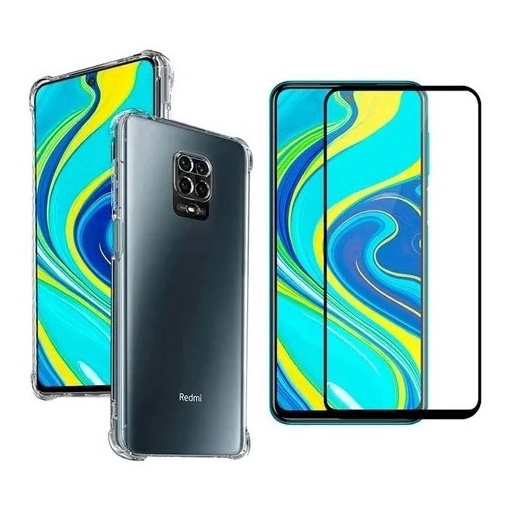 Capa Case Capinha Anti Impacto Para Redmi Note 9s Pro Max + Película 3D Vidro Temperado | Shopee ...