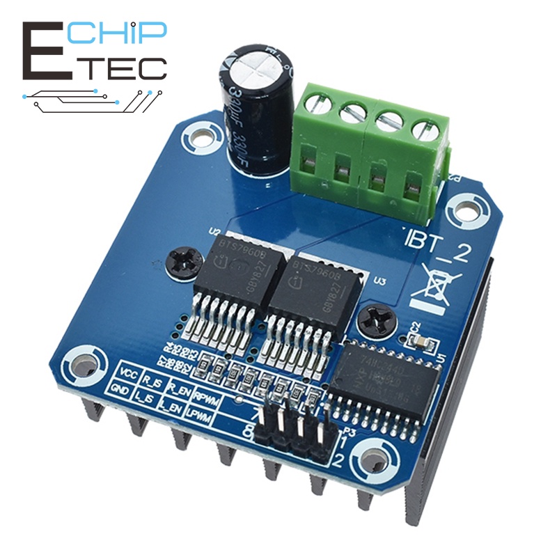 1 Pçs Duplo BTS7960 43A H-bridge Módulo De Driver De Motor De Alta ...