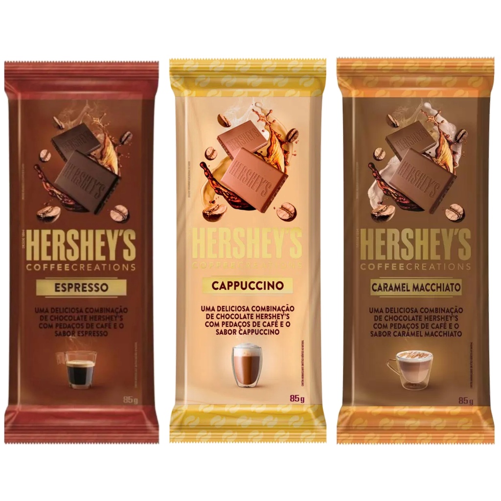Kit Hershey's Coffee Creation 85g Chocolate Espresso Caramel Machiato ... Kit Hershey's Coffee Creation 85g Chocolate Espresso Caramel Machiato ...