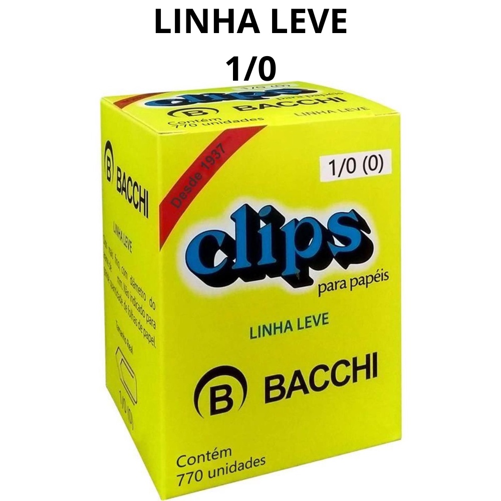 Clips Galvanizado Linha Leve BACCHI - 1/0 C/770 | Shopee Brasil