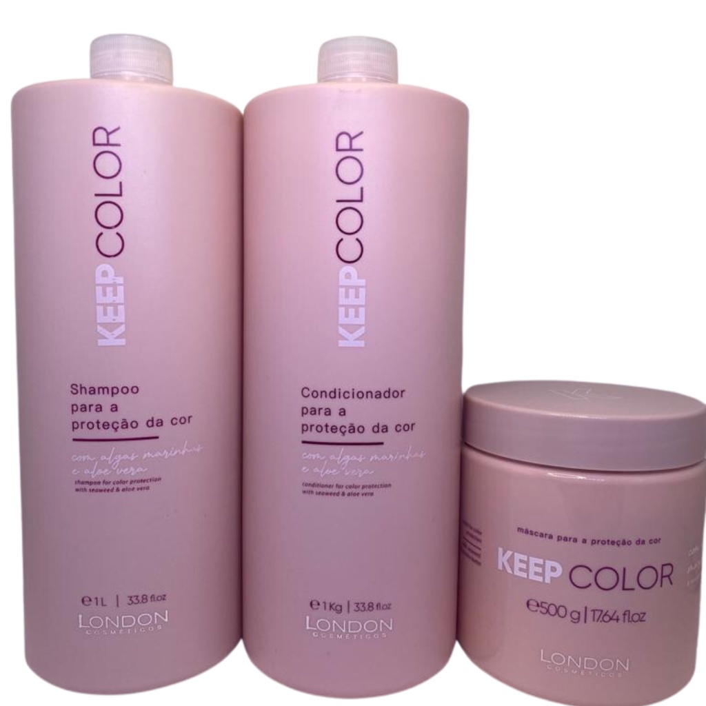 Kit Keep Color Litro + Máscara 500g Proteção da Cor London hidratação ...