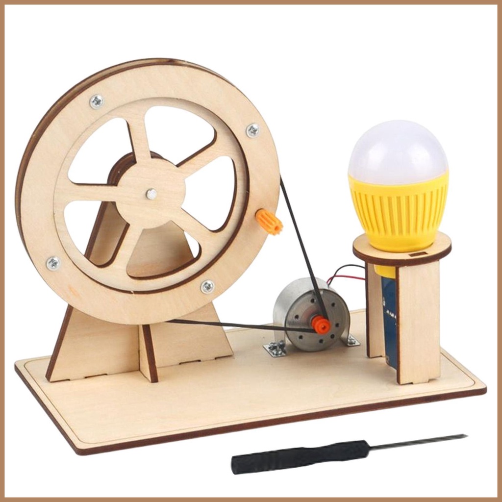 Kit Gerador Kids Generator Wooden DIY Crank Science Pequenos ...