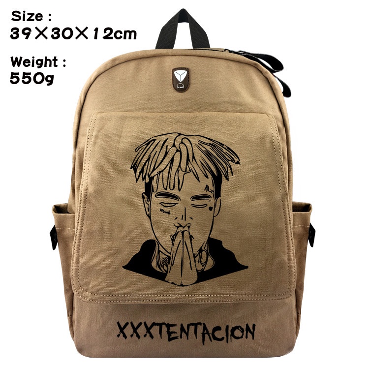 Rapper americano xxxtentacion ombro estampado mochila mochila ...