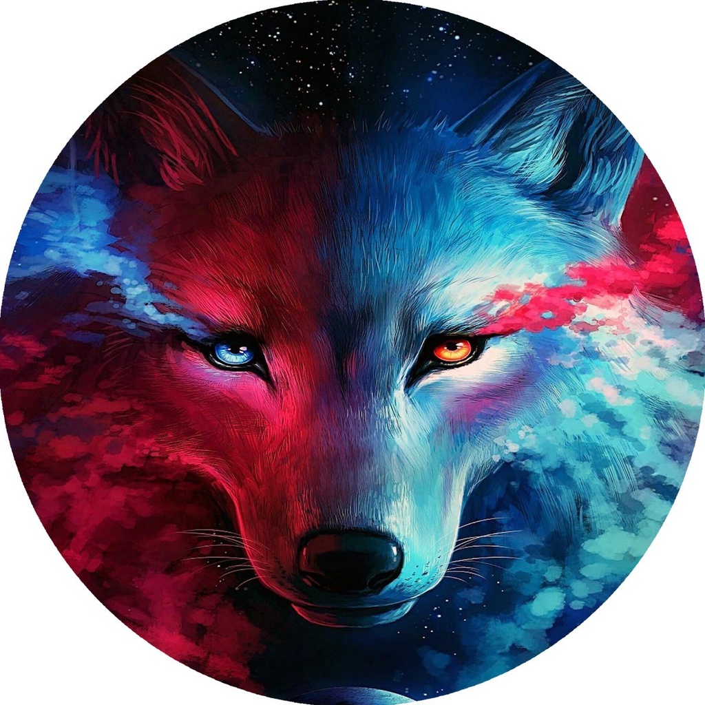 Painel Redondo 1,5 em Tecido Sublimado tema Lobo | Shopee Brasil