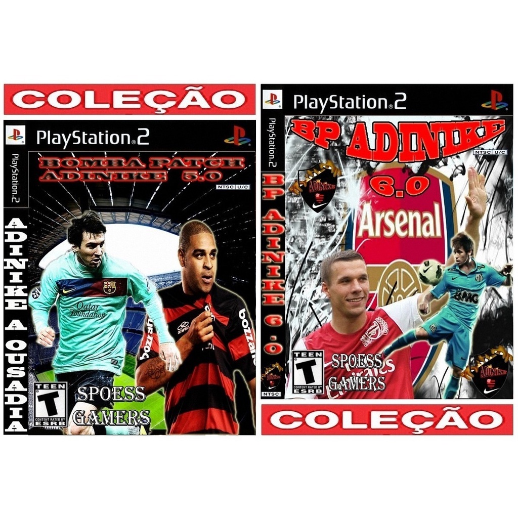 Ps 2 Jogo Jogo Adinike 5,0 E 6.0 Ps2 Bomba Patch Futebol Patch (2 Dvds ...