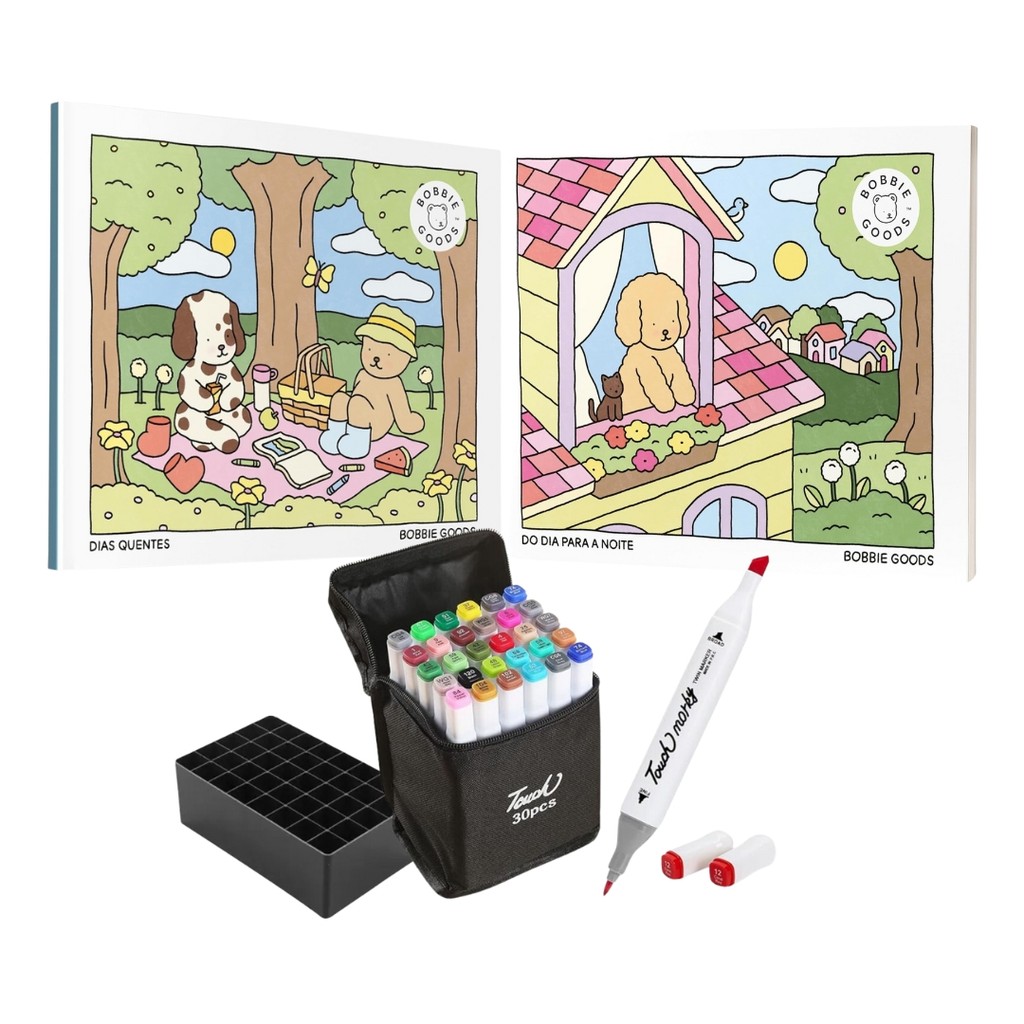 Dias Quentes + Do Dia Para A Noite - Livros De Colorir Oficial Bobbie ...