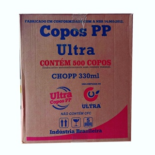 Copo 300ml 330ml Descartável Liso Chopp Suco Refri Pp C/500 | Shopee Brasil
