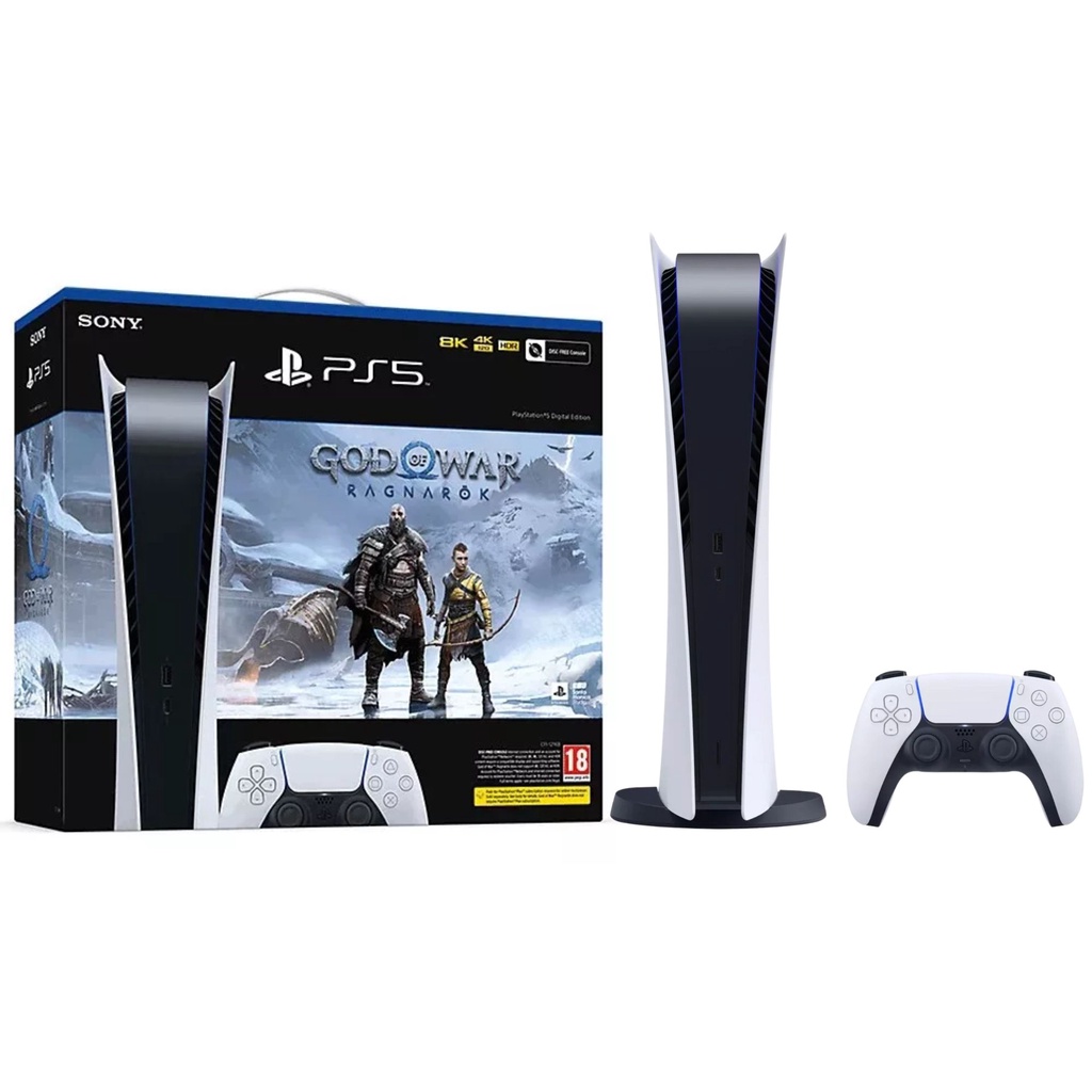 Console Sony Playstation 5 Digital Edition 825GB God of War Ragnarok ...
