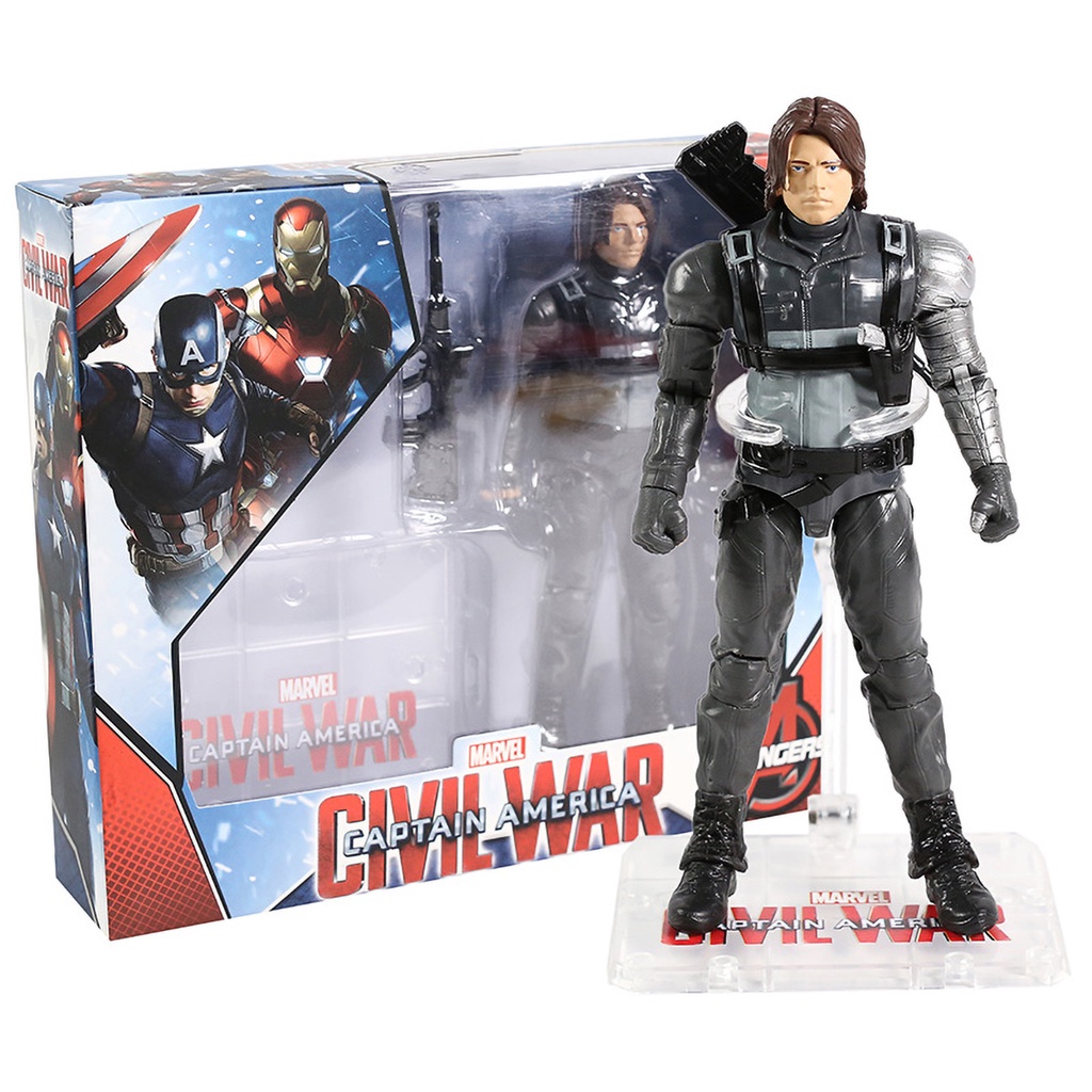 Bucky Articulado Marvel Action Figure | Shopee Brasil