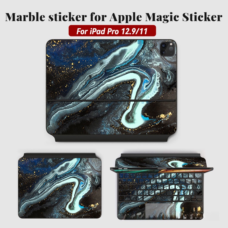 Adesivo De Mármore Para Apple Magic Keyboard Sticker Pele iPad Folio 12 ...