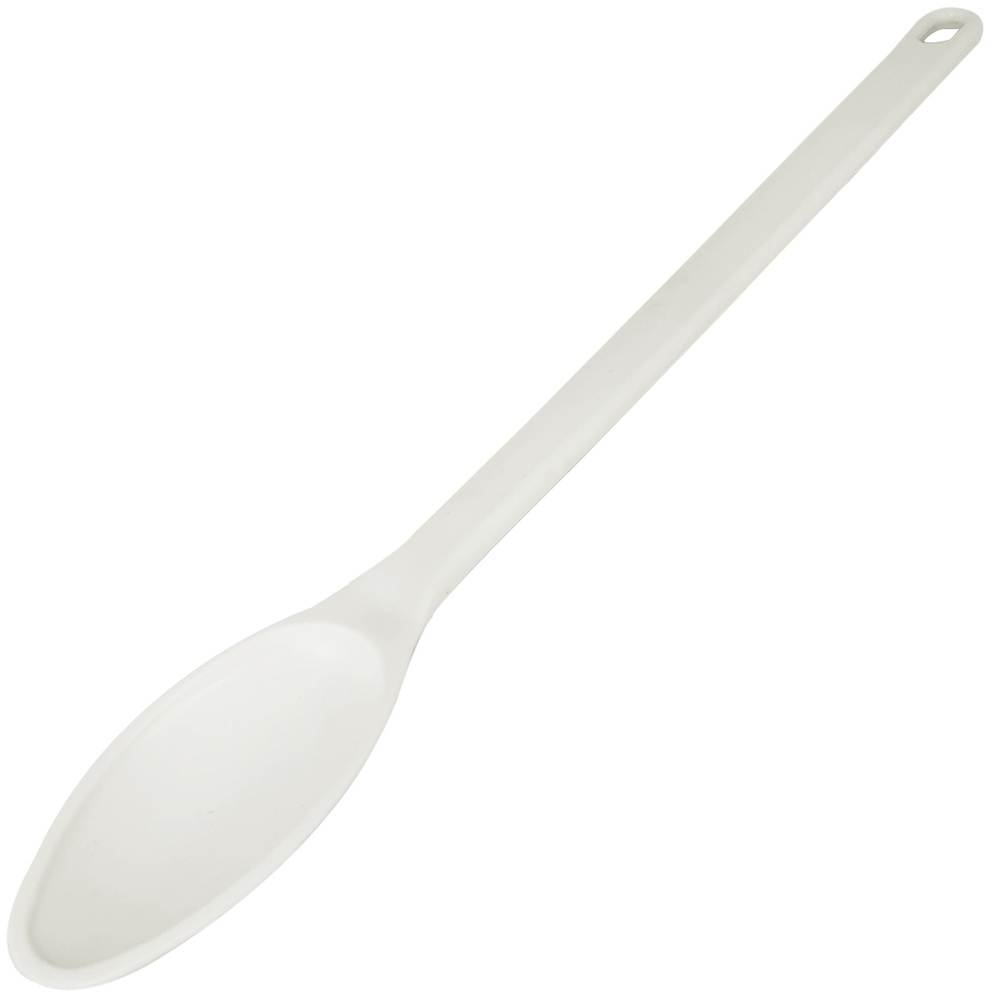 Colher Grande para Restaurante Cozinha Industrial 59cm Plástica Branca ...