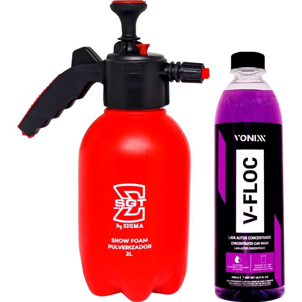 Pulverizador Manual Espuma Snow Foam Sigma + V-floc 500ml | Shopee Brasil