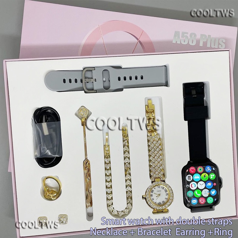 2024 Novo Chegada A58 Plus Smartwatch Relógio Inteligente Combinação ...