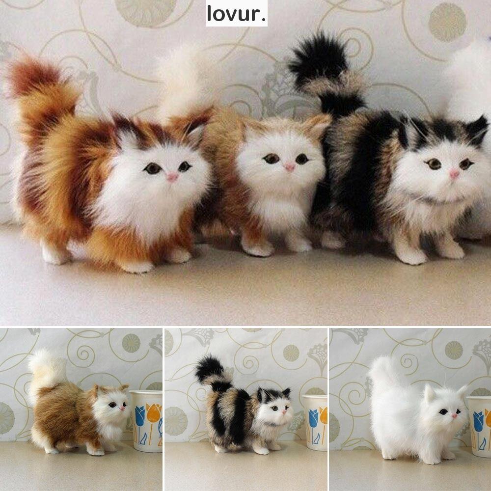 LOVUR Brinquedo De Pelúcia De Gato Realista | Shopee Brasil