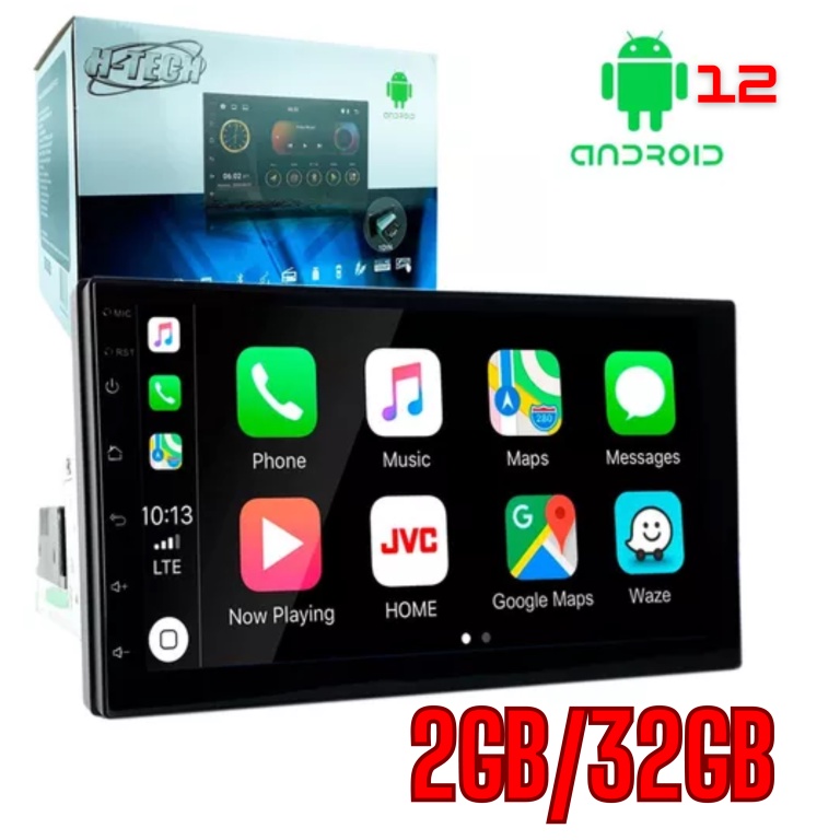 Multimidia 7 1din 2gb 32gb Android 12 Carplay Android H-TECH | Shopee Brasil