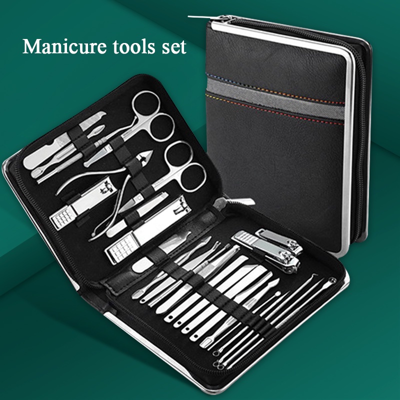 Conjunto De Manicure Clippers De Unhas De Aço Inoxidável Ferramenta De ...