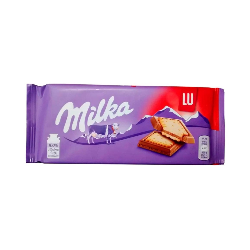 Milka Lu Chocolate Importado 87g | Shopee Brasil