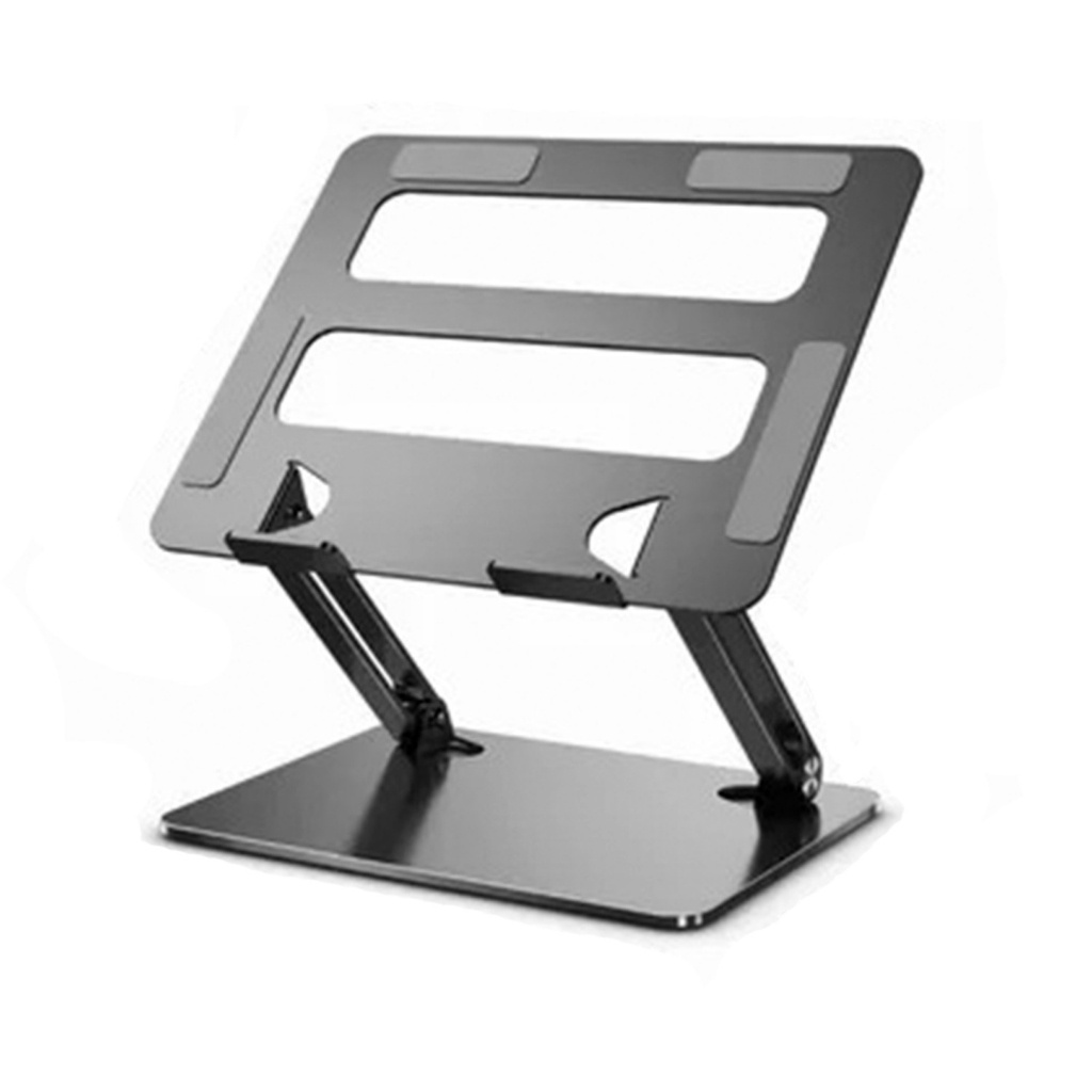 Suporte de Alumínio para Notebook Modelo Ergonômico Ajustável Prata ...