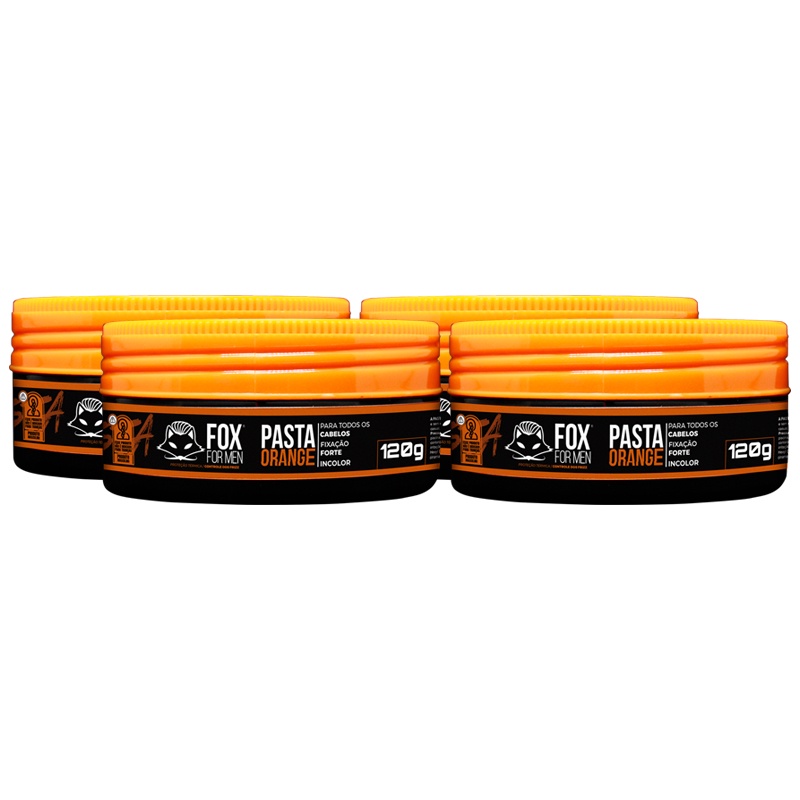 Pasta Cera Creme modelador fixador HAIR ORANGE 120g - FOX FOR MEN -04 ...