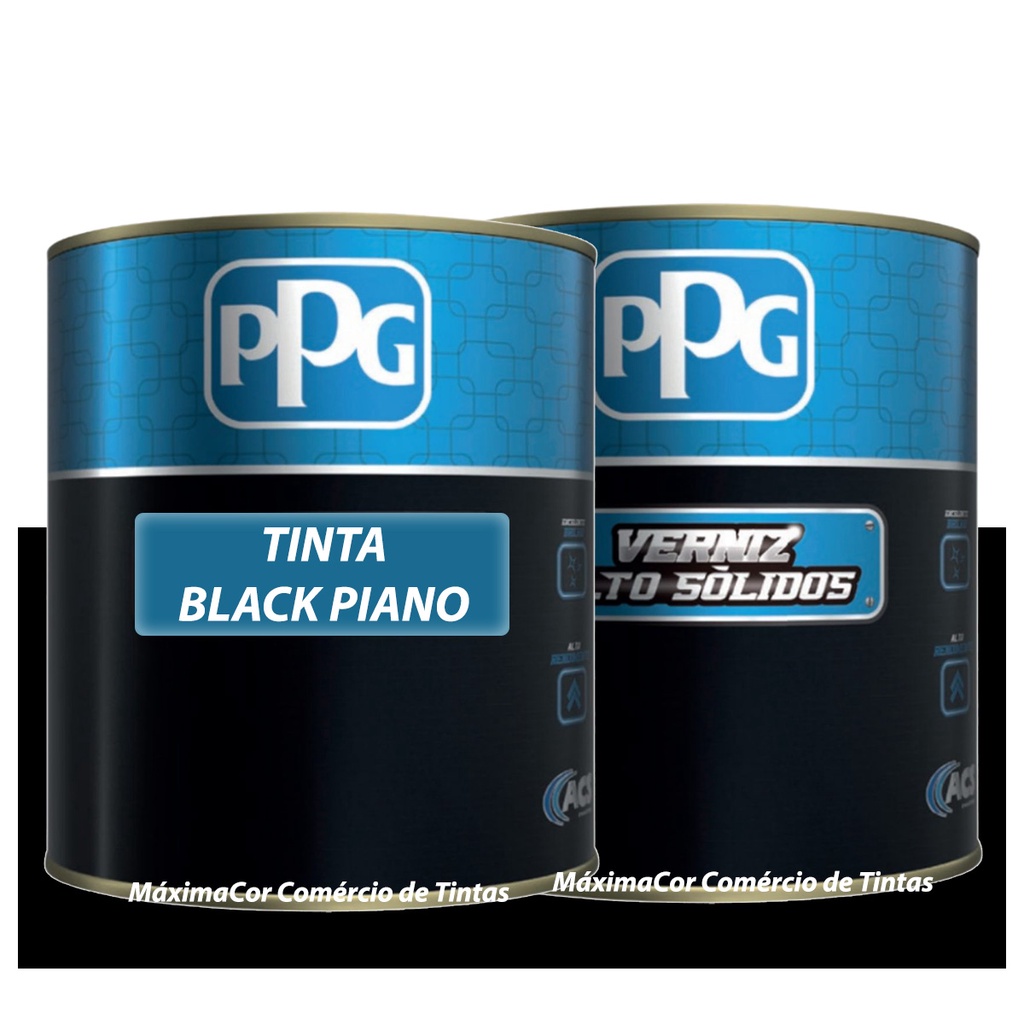 Kit de Pintura Black Piano Tinta e Verniz PPG | Shopee Brasil