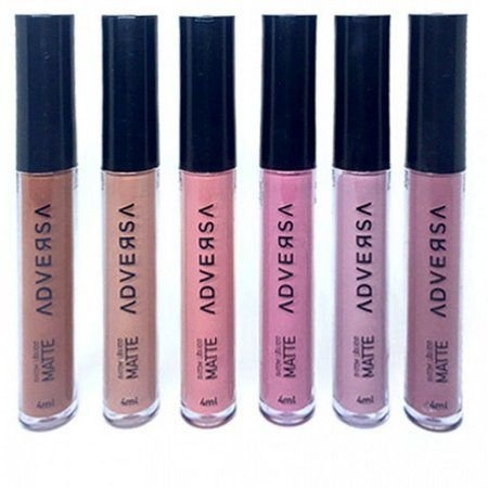 Kit 6 Batom Líquido Matte Manda Nudes Adversa | Shopee Brasil