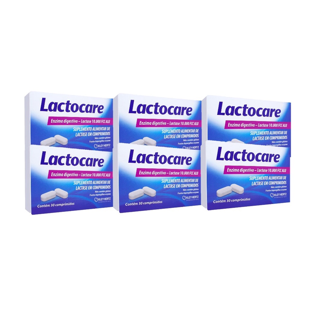 Kit 6x Lactocare 10000 Fcc Alu 30 Comprimidos - Kley Hertz | Shopee Brasil