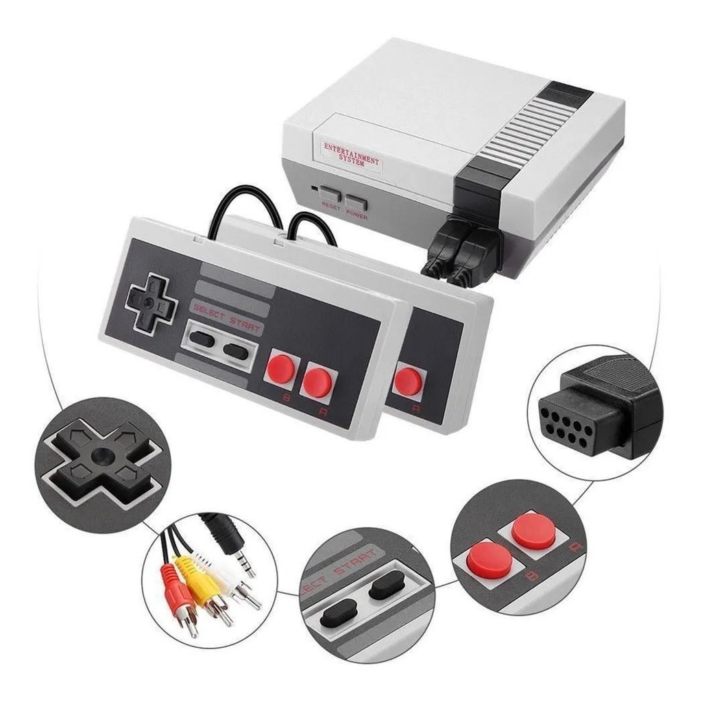 Video Game Retro Nintendinho Portátil Console Super Clássicos Mini 620 ...
