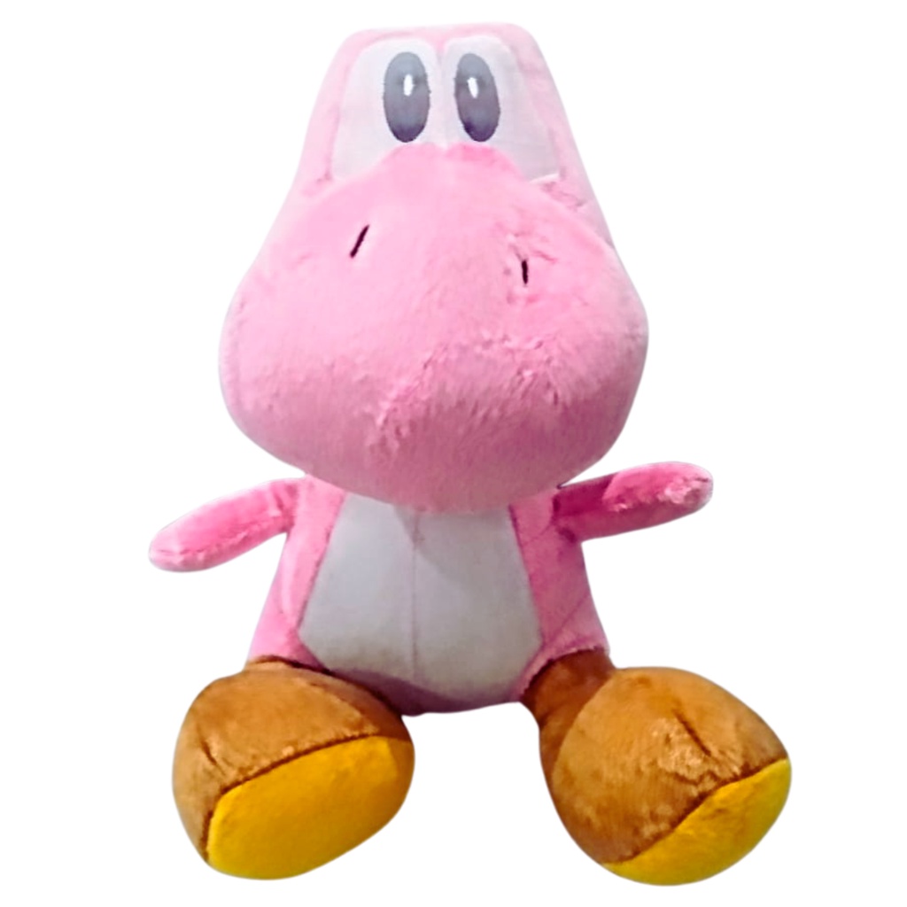 Brinquedo Pelucia Yoshi Rosa 30cm Turma do Mario Bros para Criança ...