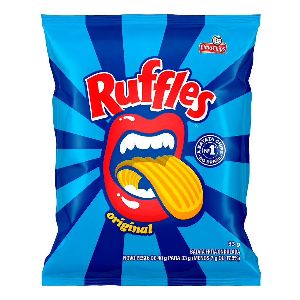 Biscoito Salgadinho Ruffles Original Elma Chips 33g | Shopee Brasil