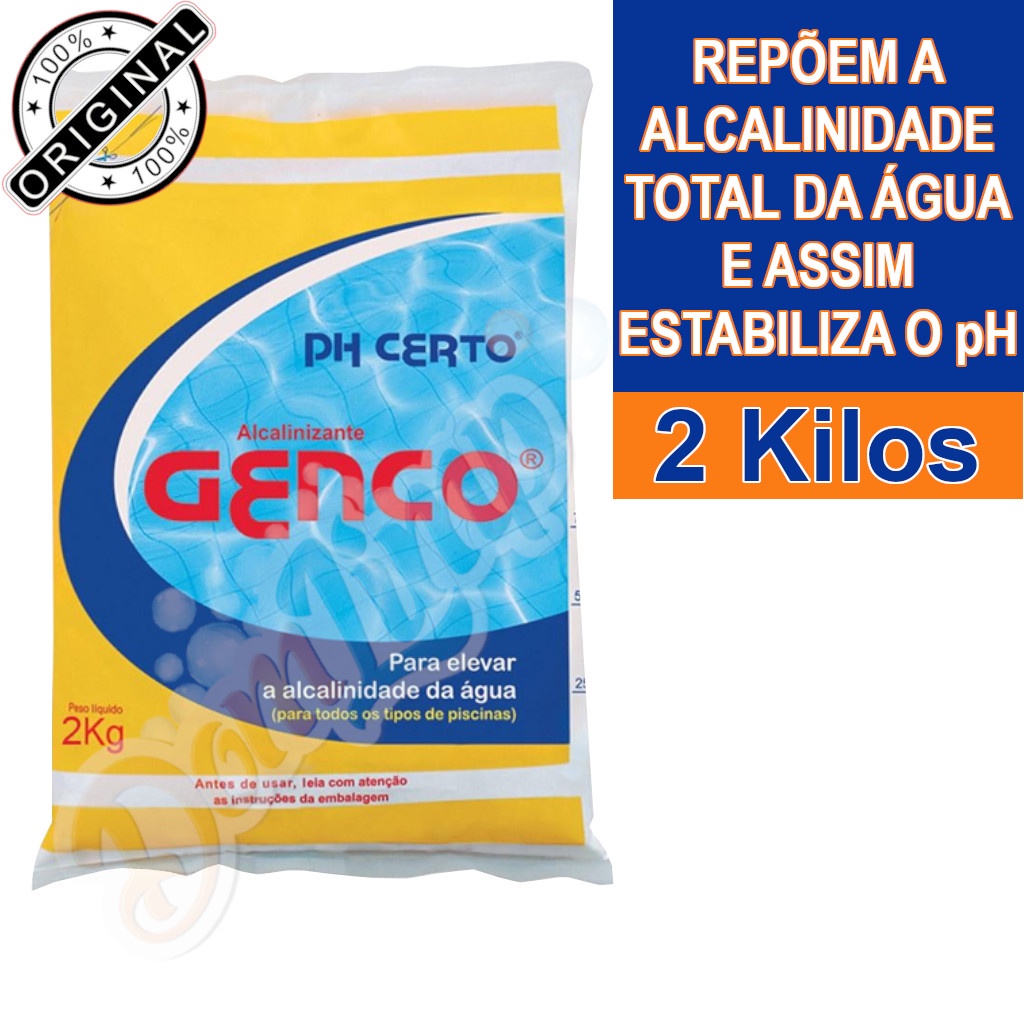 pH CERTO Granulado Alcalinizante 2kg Genco | Shopee Brasil
