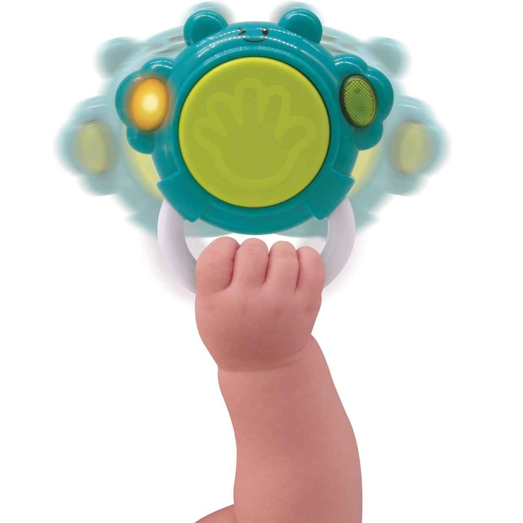 Frog Drum Auby Tambor Do Bebê Com Luz Som e Melodias Para Bebês ...