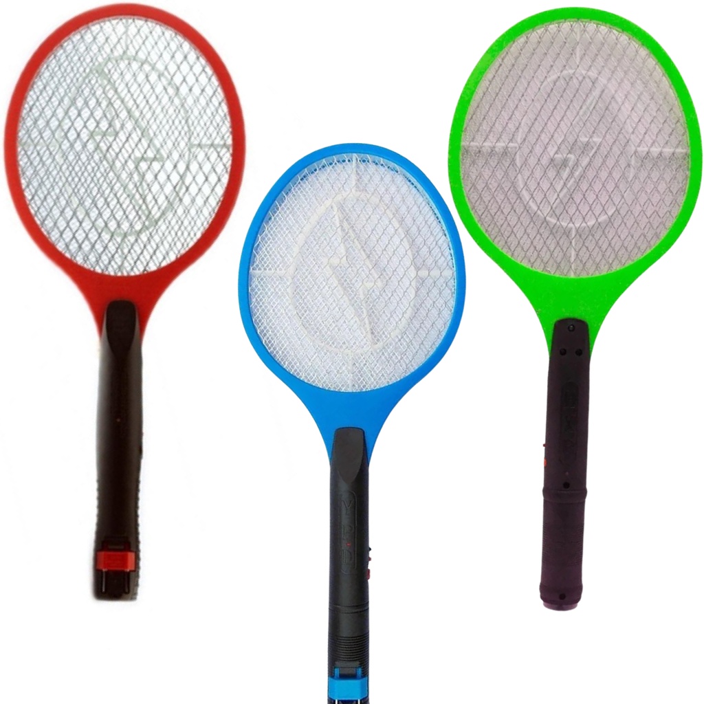 Kit 3 Raquetes Elétrica Mata Mosquito Pernilongo Recarregável Inseto ...