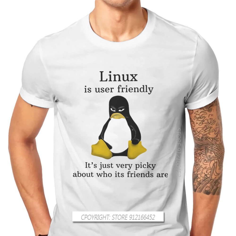 Linux Sistema Operacional Tux Penguin TShirt | Shopee Brasil