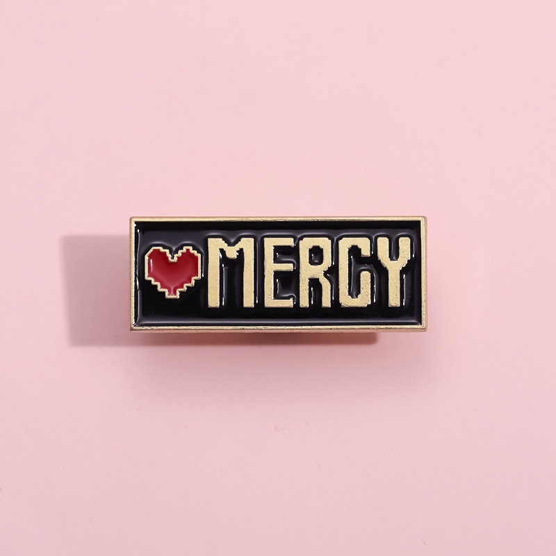 Mercy Badge Undertale Game Esmalte Pin Broches Catoon Arte Broche ...