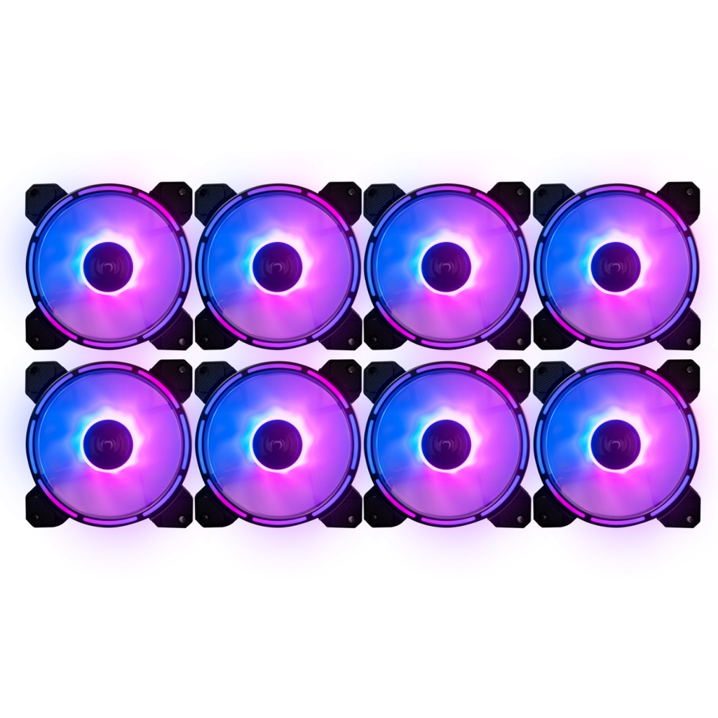 Kit 8 Cooler Fan Galax Vortex Wind-01 ARGB Fan 120mm Preto | Shopee Brasil