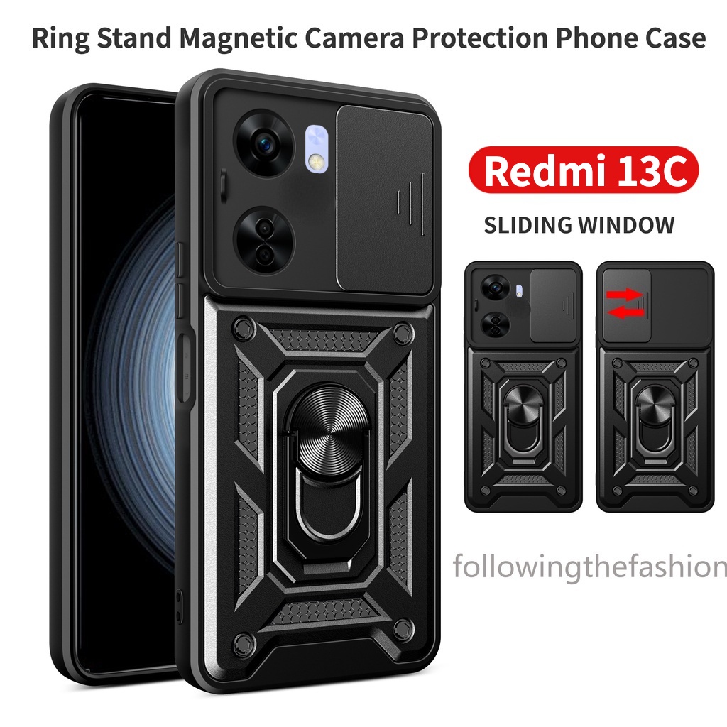 Capa Para Redmi 13C 4G Xiaomi 13 C 2023 Armadura Carro Com Suporte De ...