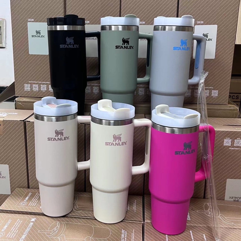 887ml Garrafa T rmica De gua Com Canudo Stanl e y Tumbler 30OZ Copo