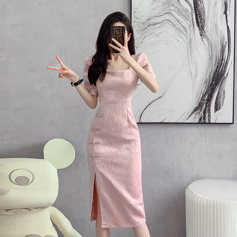Hawlife Coreano Pêssego Fuzz Rosa Manga Bufante Elegante Bodycon ...