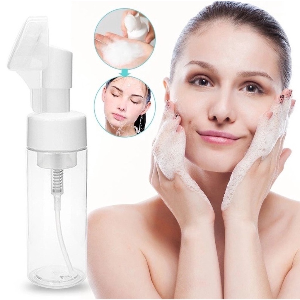 Frasco Pump Espumador com Escova de Silicone 120ml | Shopee Brasil