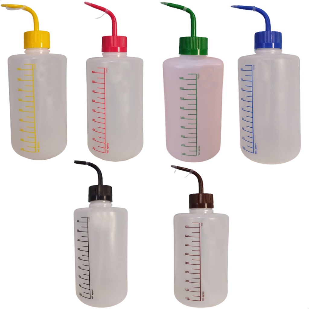 Pisseta Plástica Almotolia Graduada Frasco 125ml/250ml/500ml/1000ml ...