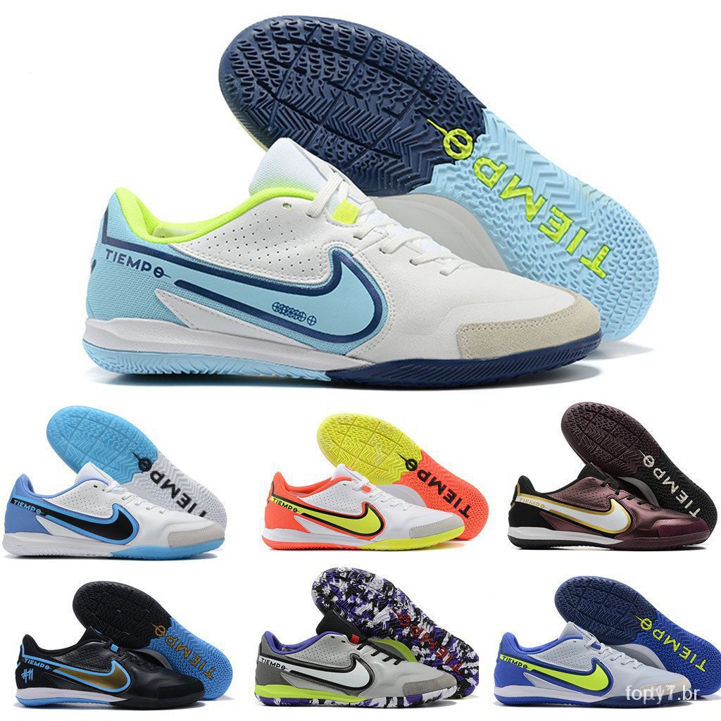Estoque Pronto Original Novo Estilo Futsal Botas de Futebol Homens 023 Tiempo Legend 9 TF ...