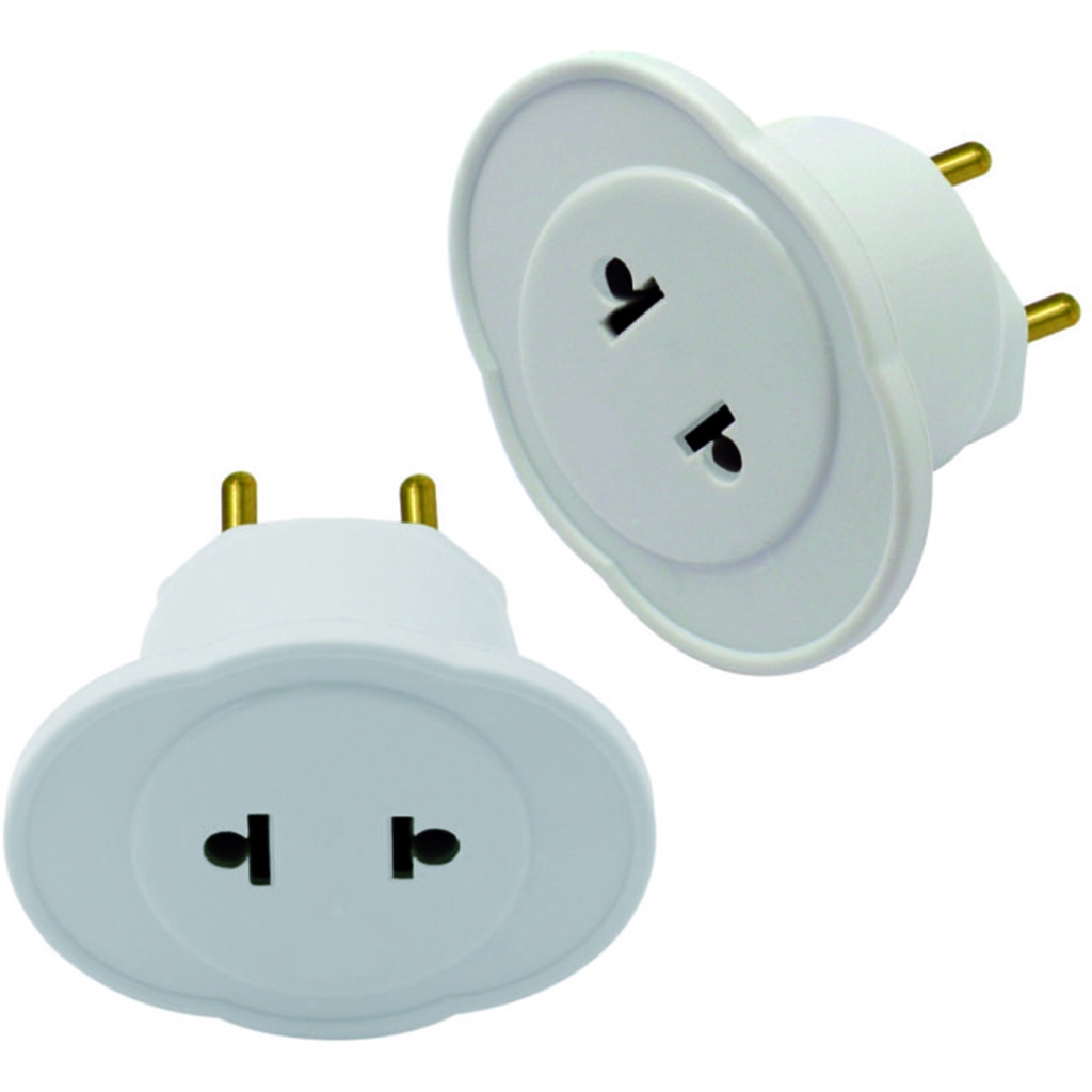 Plugue Adaptador Cinza 10a 2 Pólos Maciços Radial 1501.159 | Shopee Brasil