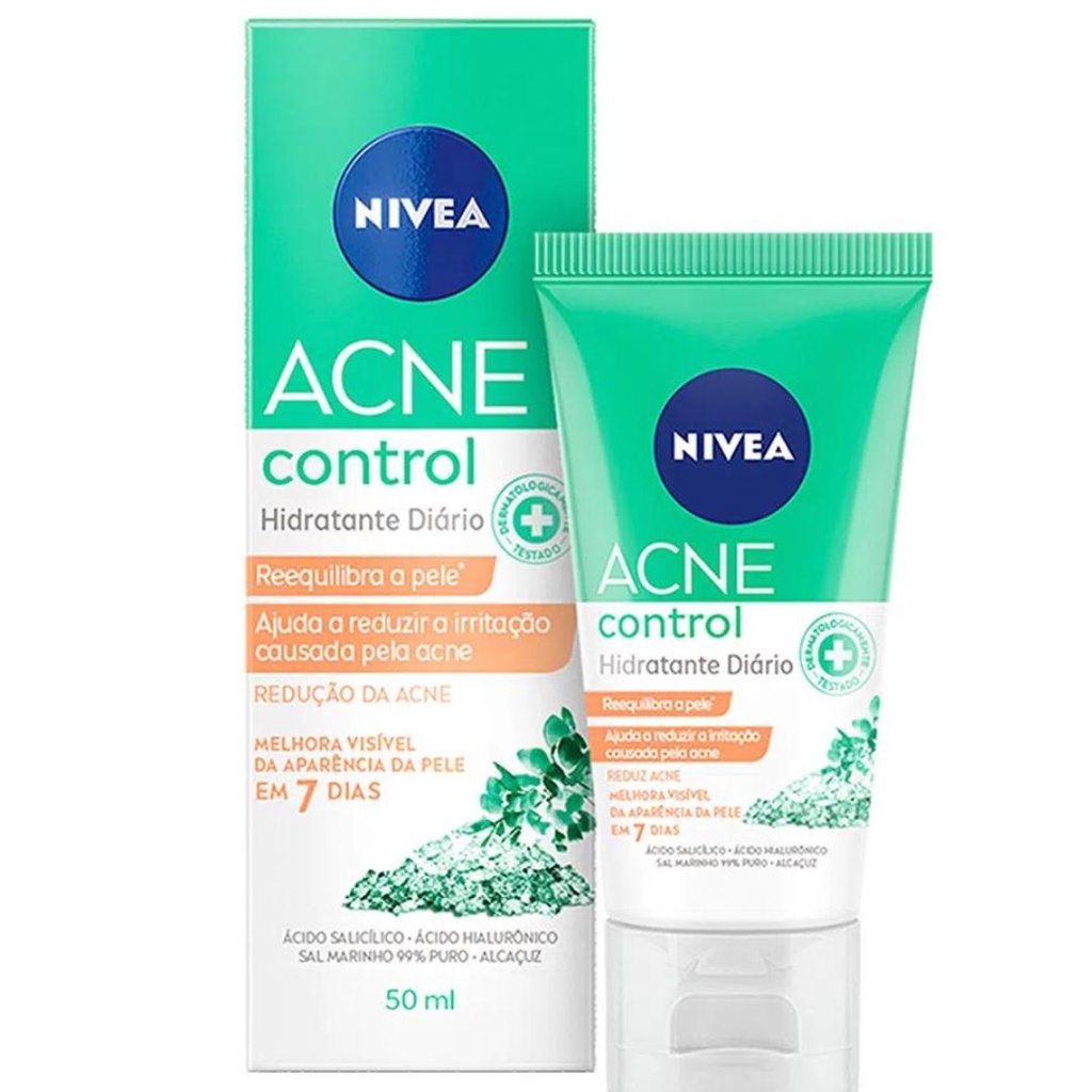 NIVEA Hidratante Facial Acne Control - 50ml | Shopee Brasil