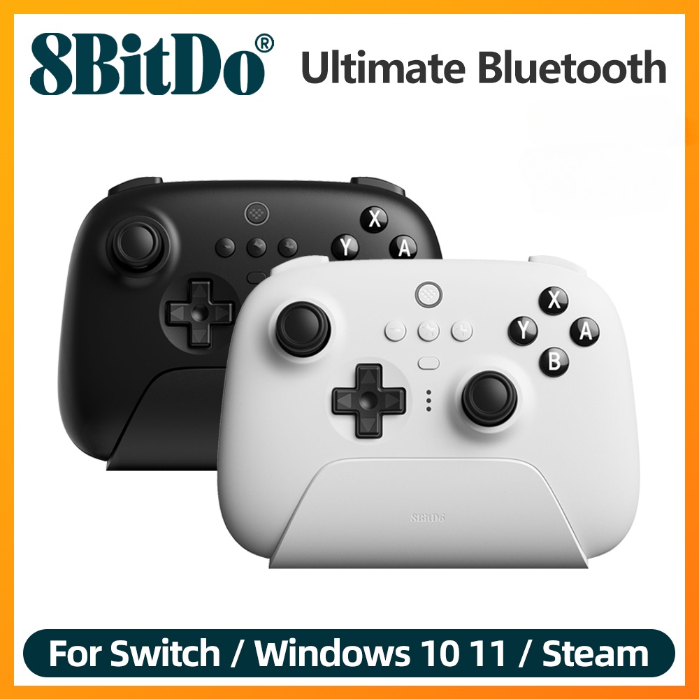 8BitDo Ultimate Controlador De Jogos Sem Fio Bluetooth Com Dock De Carregamento Para NS E PC ...