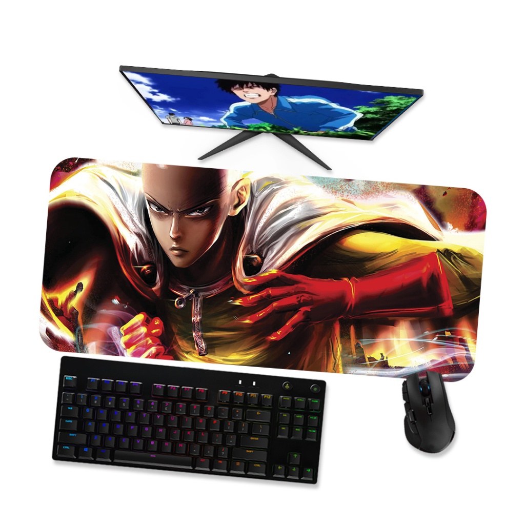 Mouse pad Gamer - One Punch man Saitama 1 - Mousepad Grande 90x40 80x40 ...