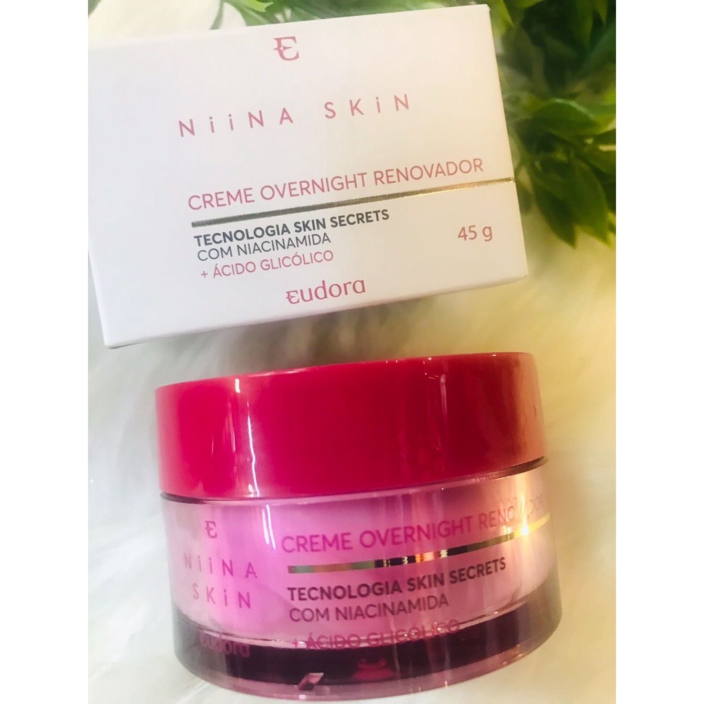 Eudora Niina Skin Creme Facial Overnight Renovador 45g | Shopee Brasil